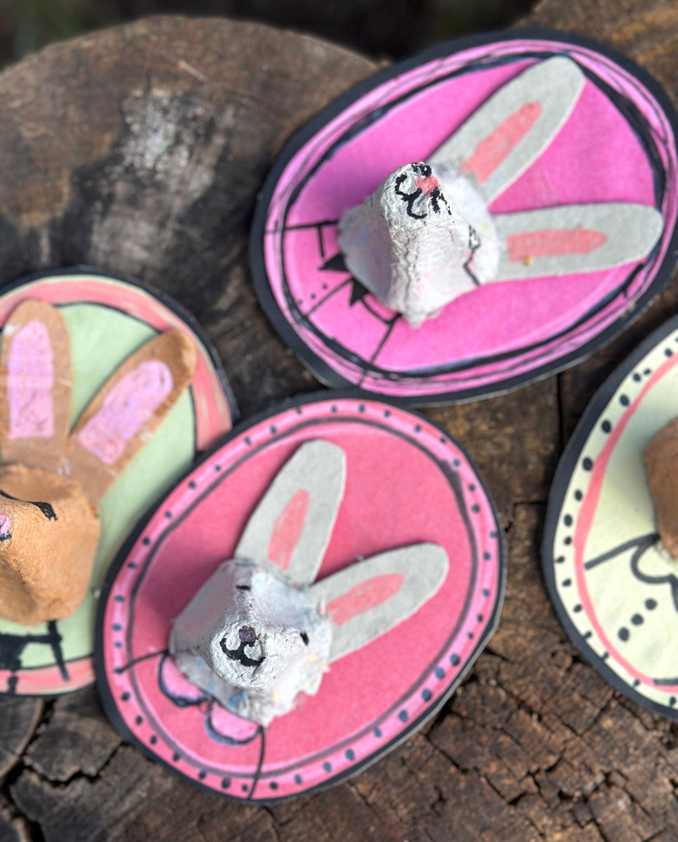 An Easy Easter Craft: Egg Carton Bunny Pictures! – Tender Leaf